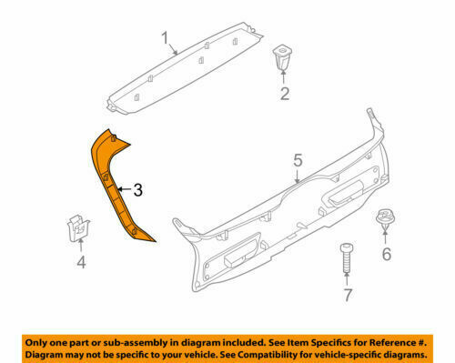 BMW 51497172130 Genuine OEM Side Trim Panel for sale online | eBay