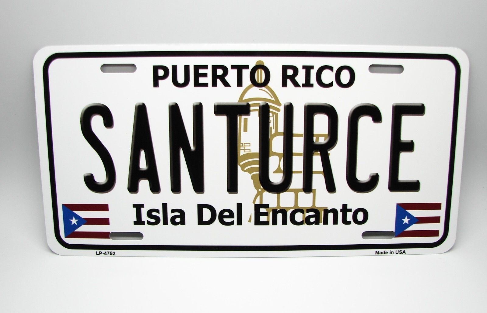 PUERTO RICO SANTURCE ISLA DEL ENCANTO METAL CAR NOVELTY LICENSE PLATE ...
