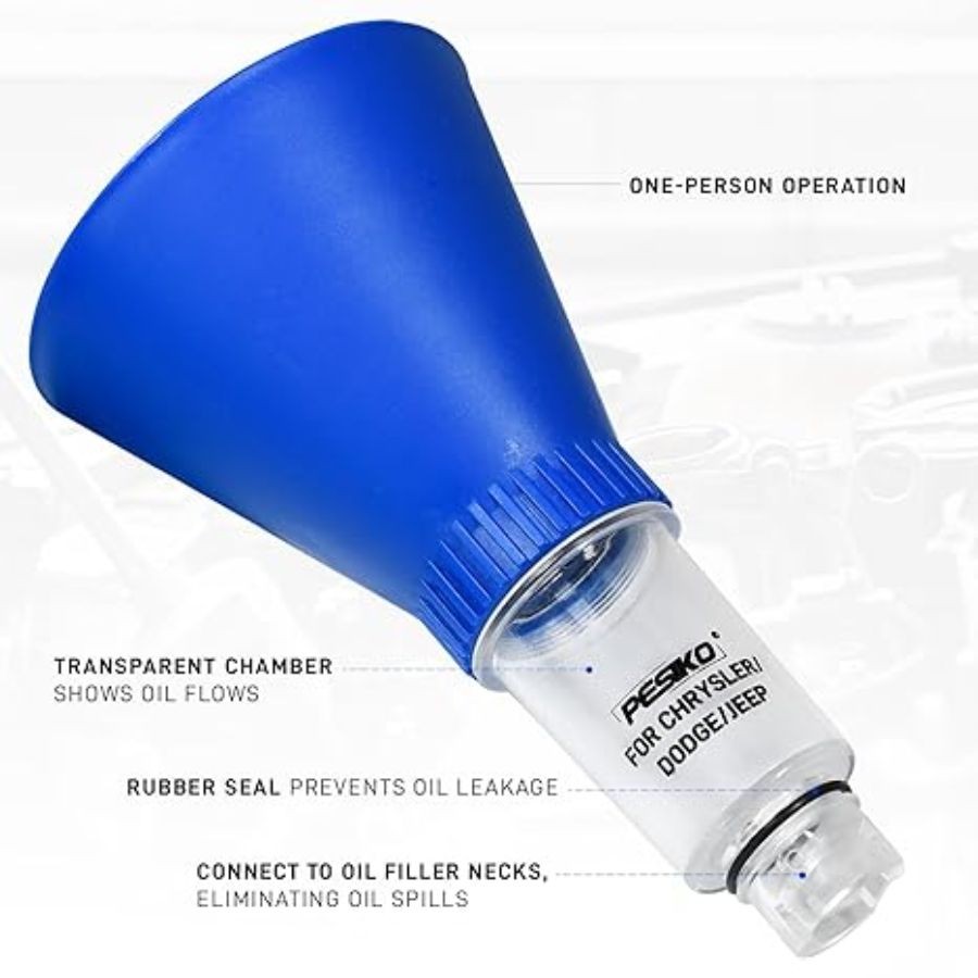 Oil Funnel Spill-Free Hands-Free Compatible Oil Funnel for Chrysler ...