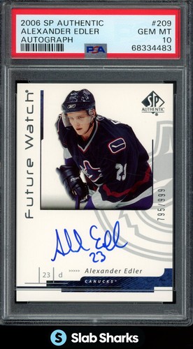 2006 SP AUTHENTIC ALEXANDER EDLER #209 FUTURE WATCH AUTO ROOKIE /999 ...