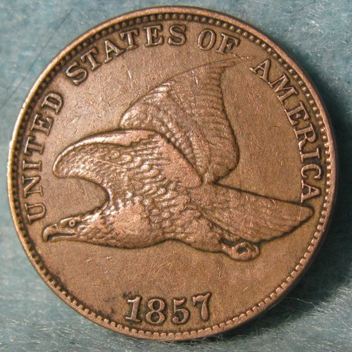 1857 Flying Eagle Penny Small Cent Better Grade Details Old US Coin ...