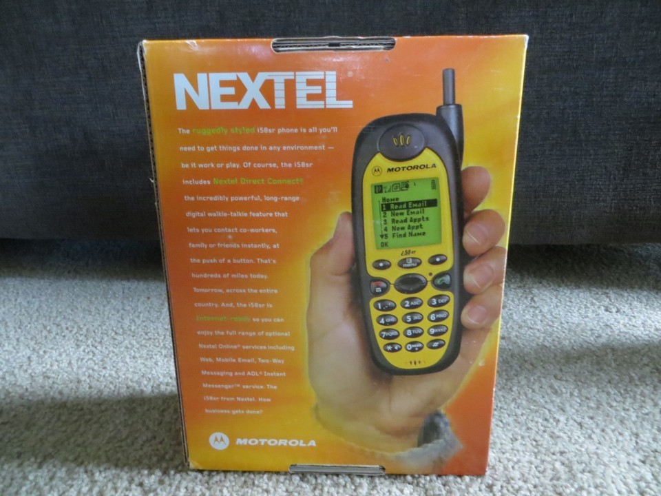 LOT OF (2) MOTOROLA NEXTEL i58sr CELLULAR PHONES YELLOW & BLACK | eBay