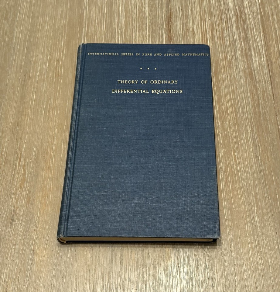 Theory of Ordinary Differential Equations by E. A. Coddington & N ...