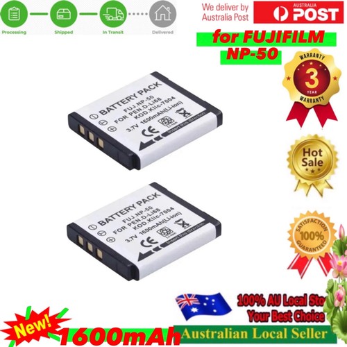 2x NP-50 NP-50A Battery for Fujifilm FinePix F600EXR F605EXR F60fd ...