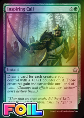 x1 Inspiring Call FDN Foundations MTG 226 FOIL UNCOMMON M/NM 1x | eBay