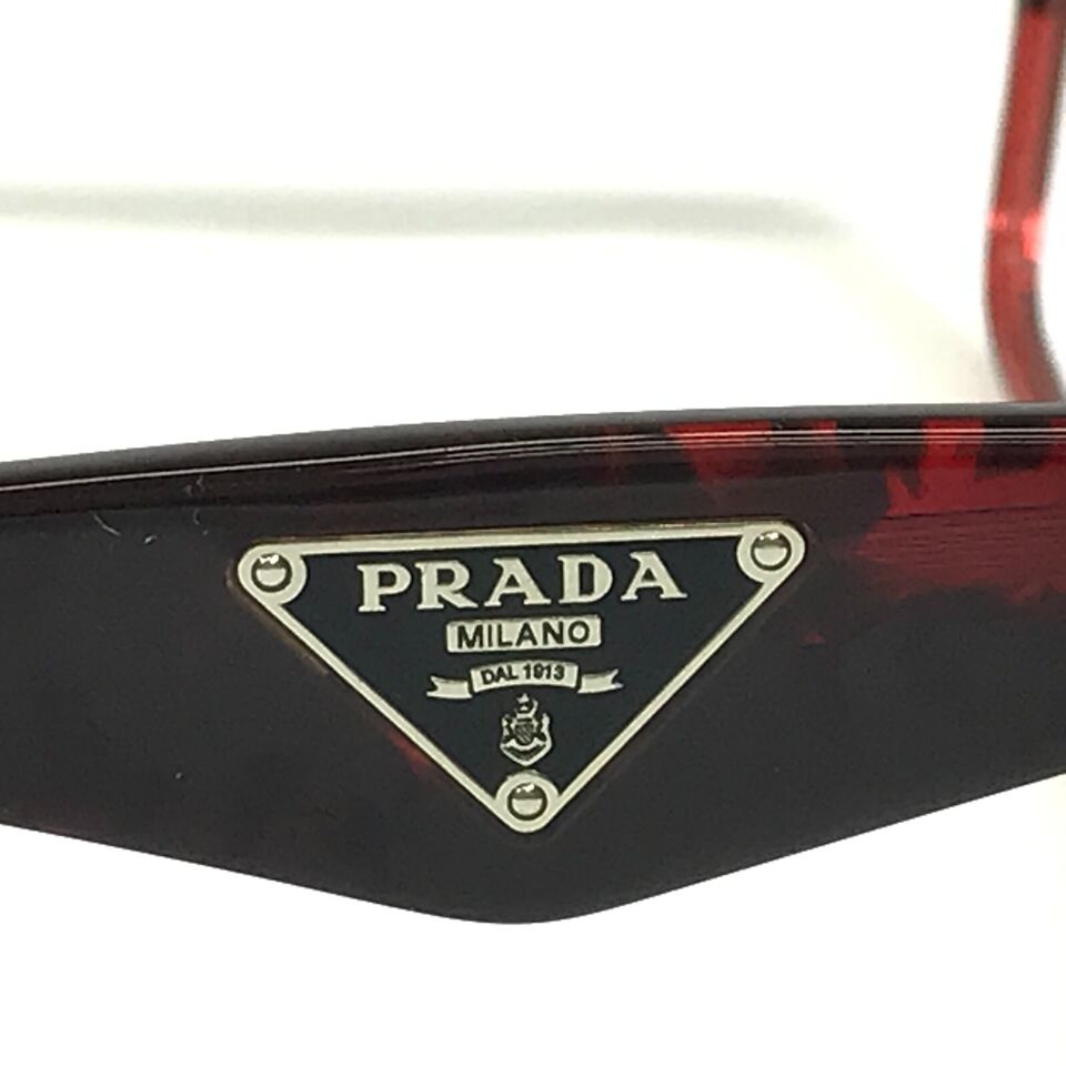 PRADA Eyeglasses Frames VPR 20Q RO0-1O1 Brown Red Tortoise Square 50-16-140 | eBay