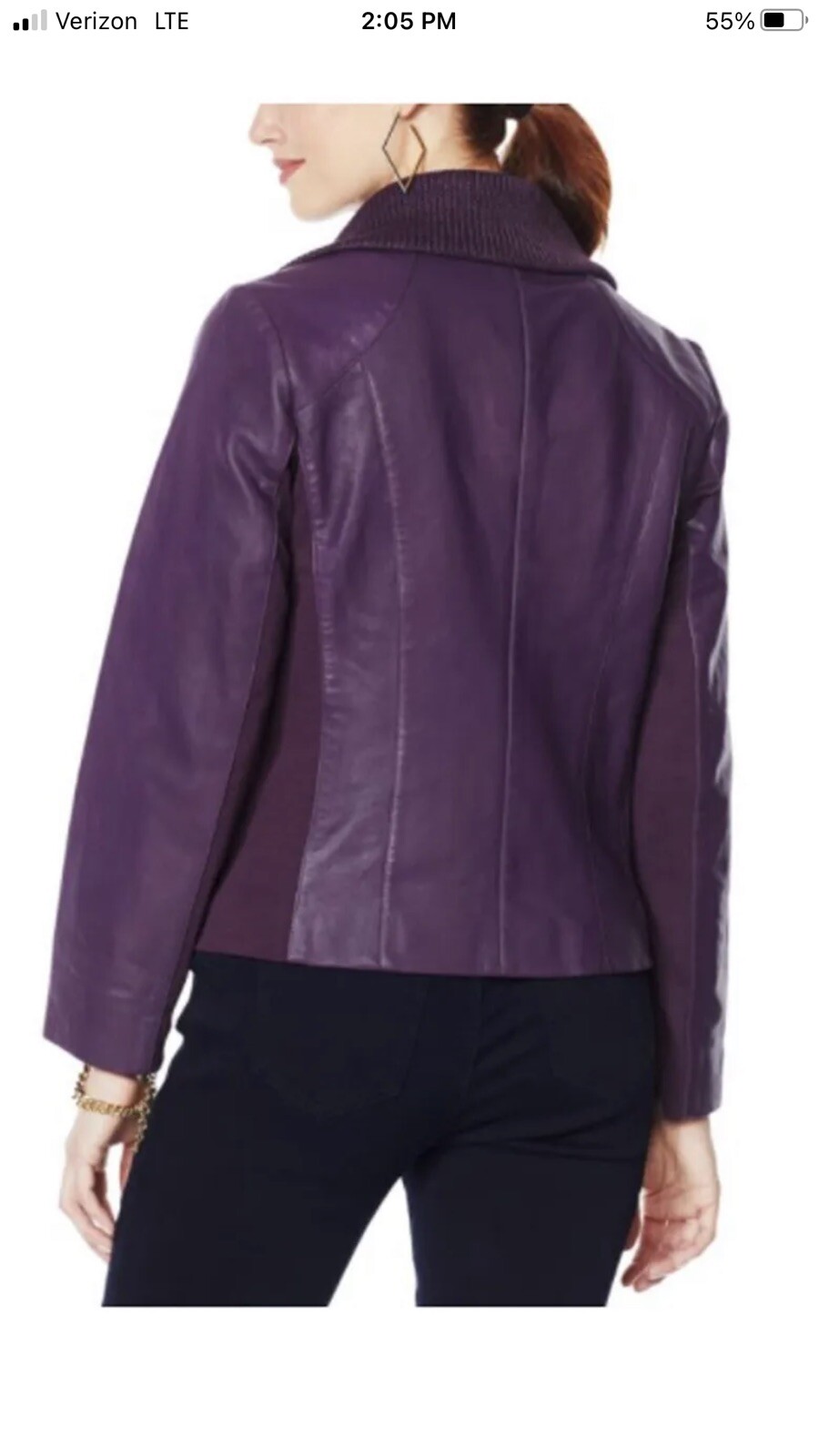 $279 IMAN Global Chic Genuine Lamb LEATHER Moto Jacket ~Evergreen XS | eBay