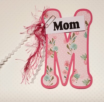 Mom Monogram. Scrapbook, Card Making Paper Piecing | eBay