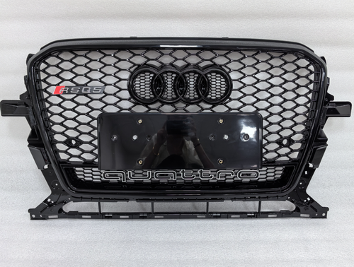 For 2013 2014 2015 Audi Q5 SQ5 RSQ5 Front Bumper honeycomb Grille black ...