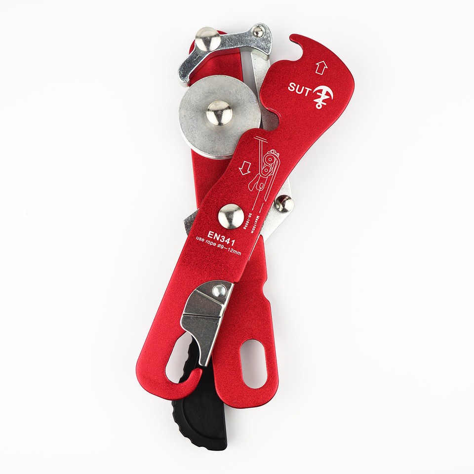 Self Braking Stop Descender Climbing 9-12mm Single Rope Belaying ...