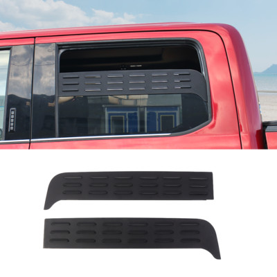 2X Rear Window Glass Louver Air Vent Panel For Ford F150 2015-2023 ...