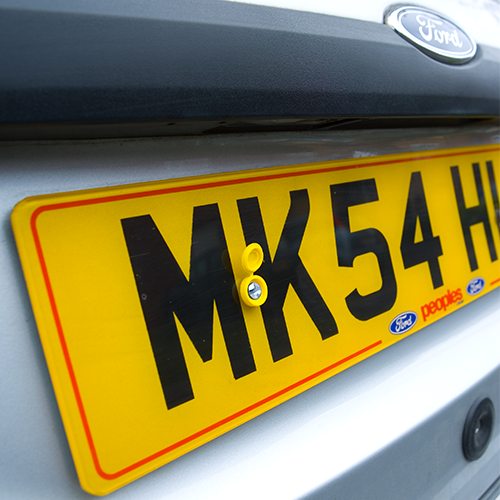 Defender Car Number Plate Fixing Kit - Anti Theft Tamper License Plate ...