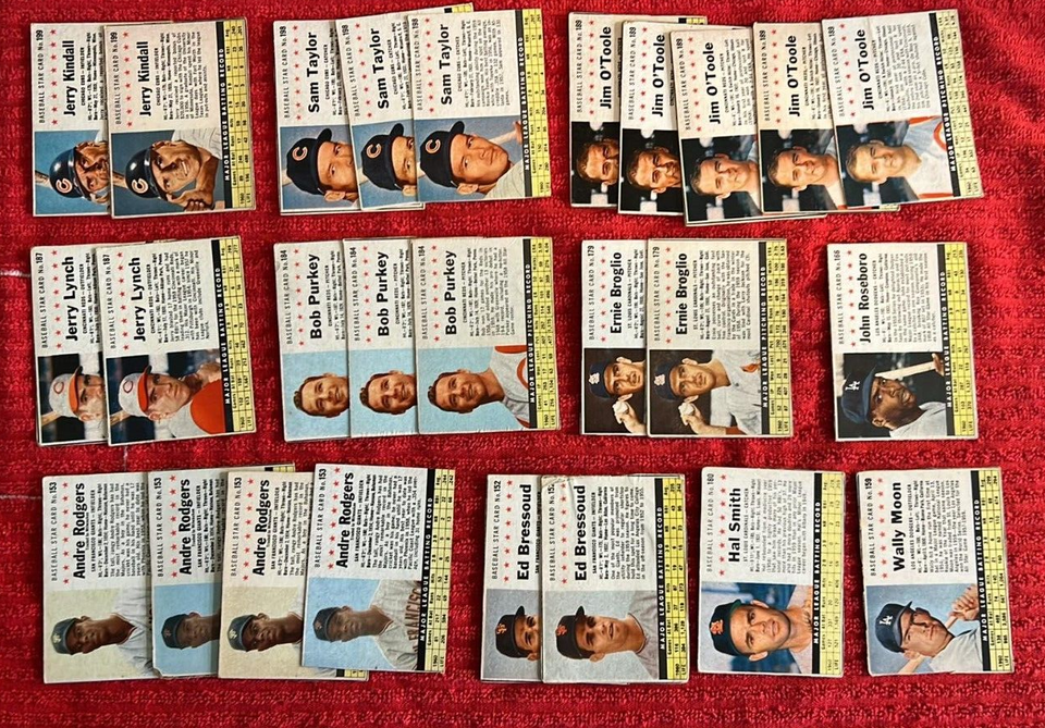 READ READ HUGE 150CT 1961 1962 POST BASEBALL CARD LOT DUPLICATES READ ...