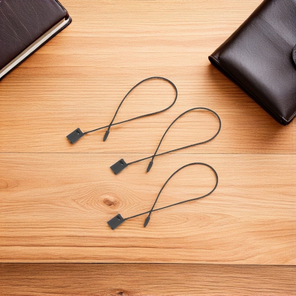 3000 Pcs Snap Lock Plastic Fastener Black Hanging Strings for Garments ...