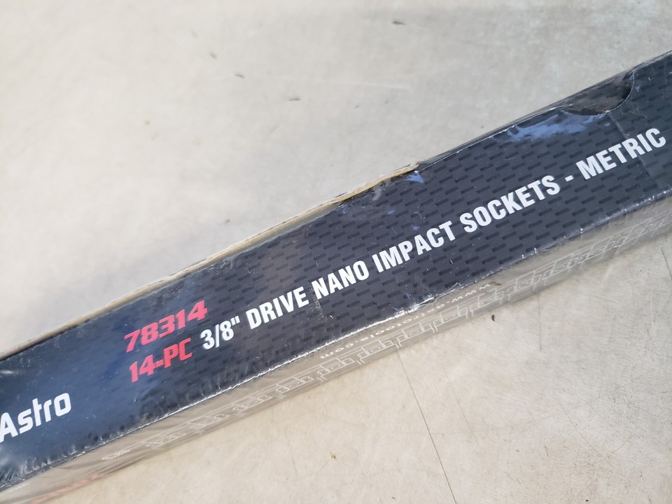 Astro Tools 78314 14-Piece 3/8" Drive Low Profile Nano Impact Sockets ...