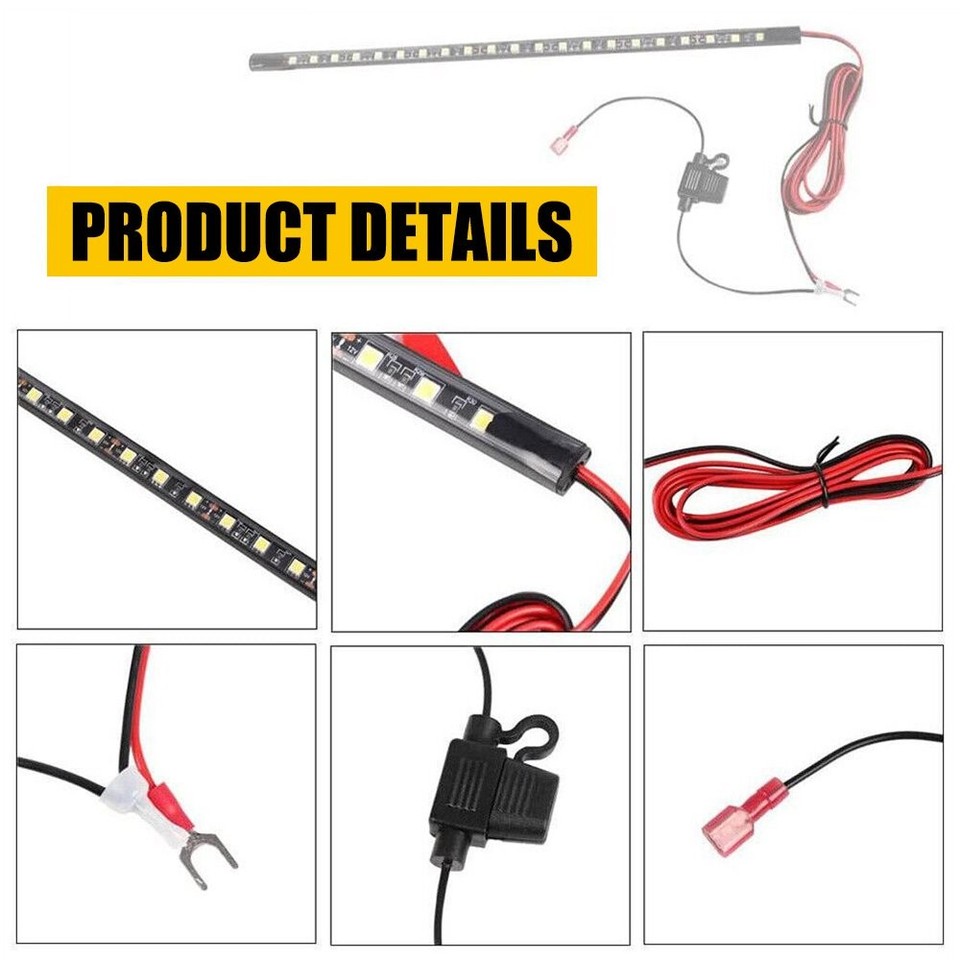 Car LED Under Truck Hood Engine Bay Light Strip +Switch Universal ...