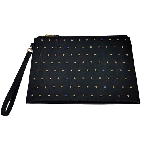INC International Concepts Rhinestone Studded Faux Leather Wristlet ...