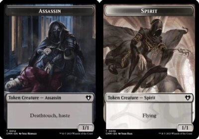 MTG-1x-Near Mint, English-Assassin (0014) // Spirit (0039) Double-Sided ...