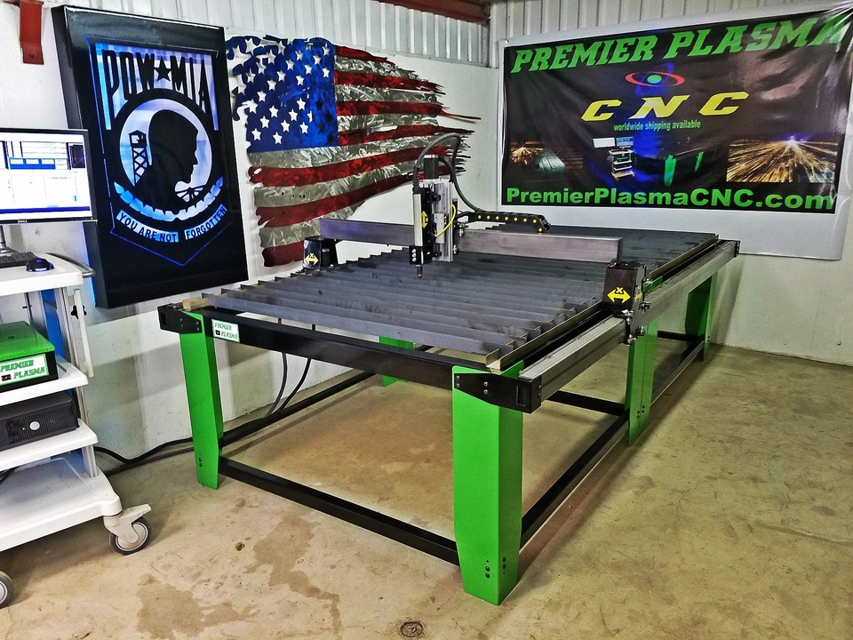 Premier Plasma CNC PLASMA CUTTING 4x8 FLAT Deck Table MADE IN USA 2025 ...