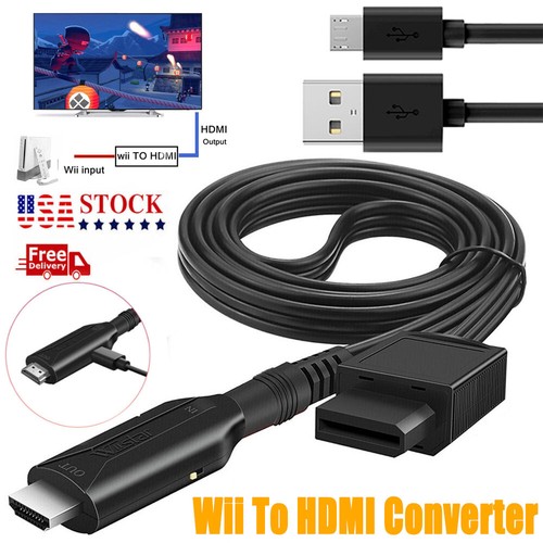 Wii to HDMI Adapter Converter USB Cable High HD Plug&Play for ...