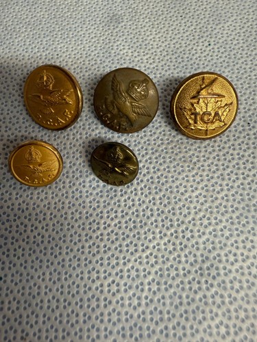 RCAF and TCA brass coat buttons | eBay