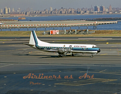 Eastern Airlines Lockheed L-188 Electra N5517 LGA November 1973 8x12 ...