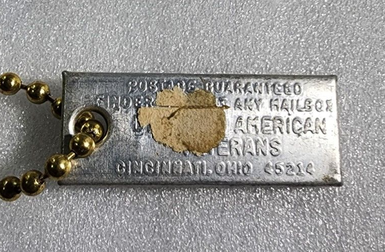 RARE VTG DAV Disabled Veterans Mini License Plate Key Chain Tag ARIZONA ...