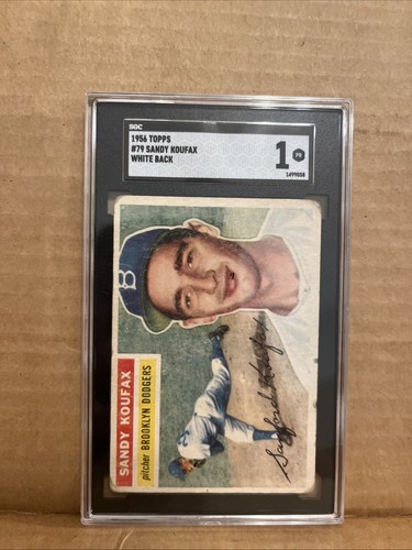 1956 Topps #79 Sandy Koufax White Back SGC 1 | eBay
