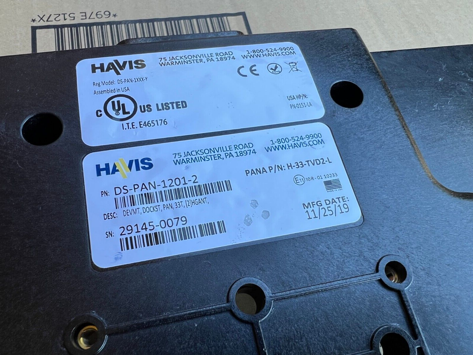 99% Life Left Havis DS-PAN-1201-2 Docking Station Toughbook 33 Port ...