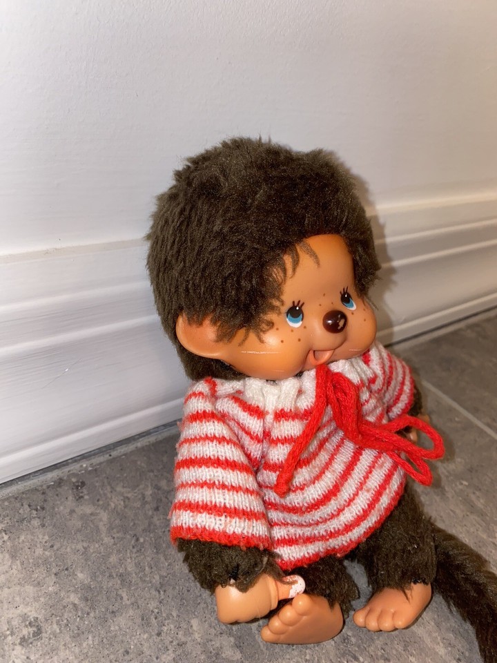 VTG 1970s SEKIGUCHI MONCHICHI MONCHHICHI BROWN MONKEY PACIFIER SUCKER w ...