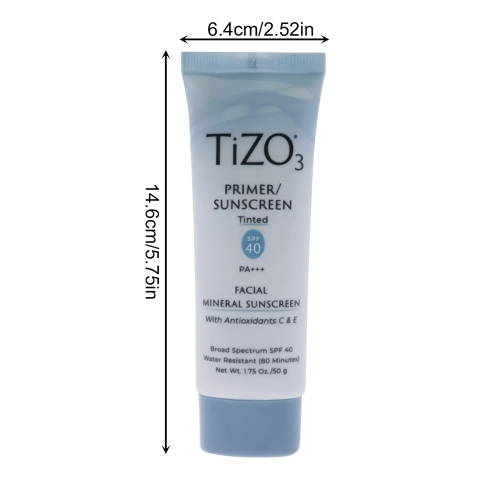 Tizo 3 Mineral Facial Primer Sunscreen Tinted SPF 40 PA+++ 1.75 OZ | eBay