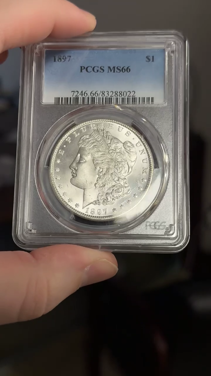 1897 PCGS MS66 Morgan Silver Dollar Blast White | eBay