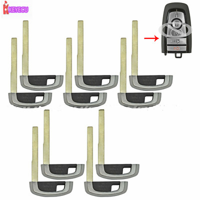 10PCS Uncut Remote Key Blade Emergency Insert For Ford HU101 2017-2024 ...
