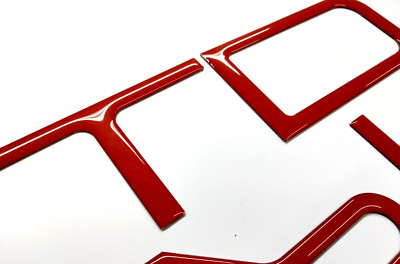 2019-2020 3D RED TRD Domed Skid Plate Letters For Toyota 4 Runner US ...