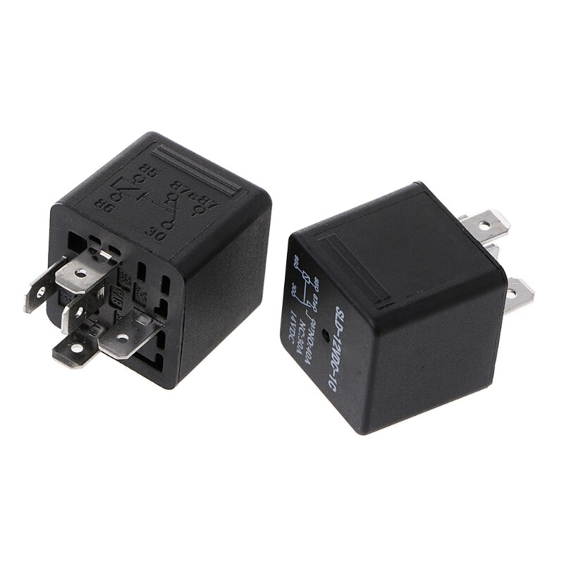 2Pcs SLD-12VDC-1C 1.6W High Power Relay NO 40A NC 30A 5pin Automotive ...