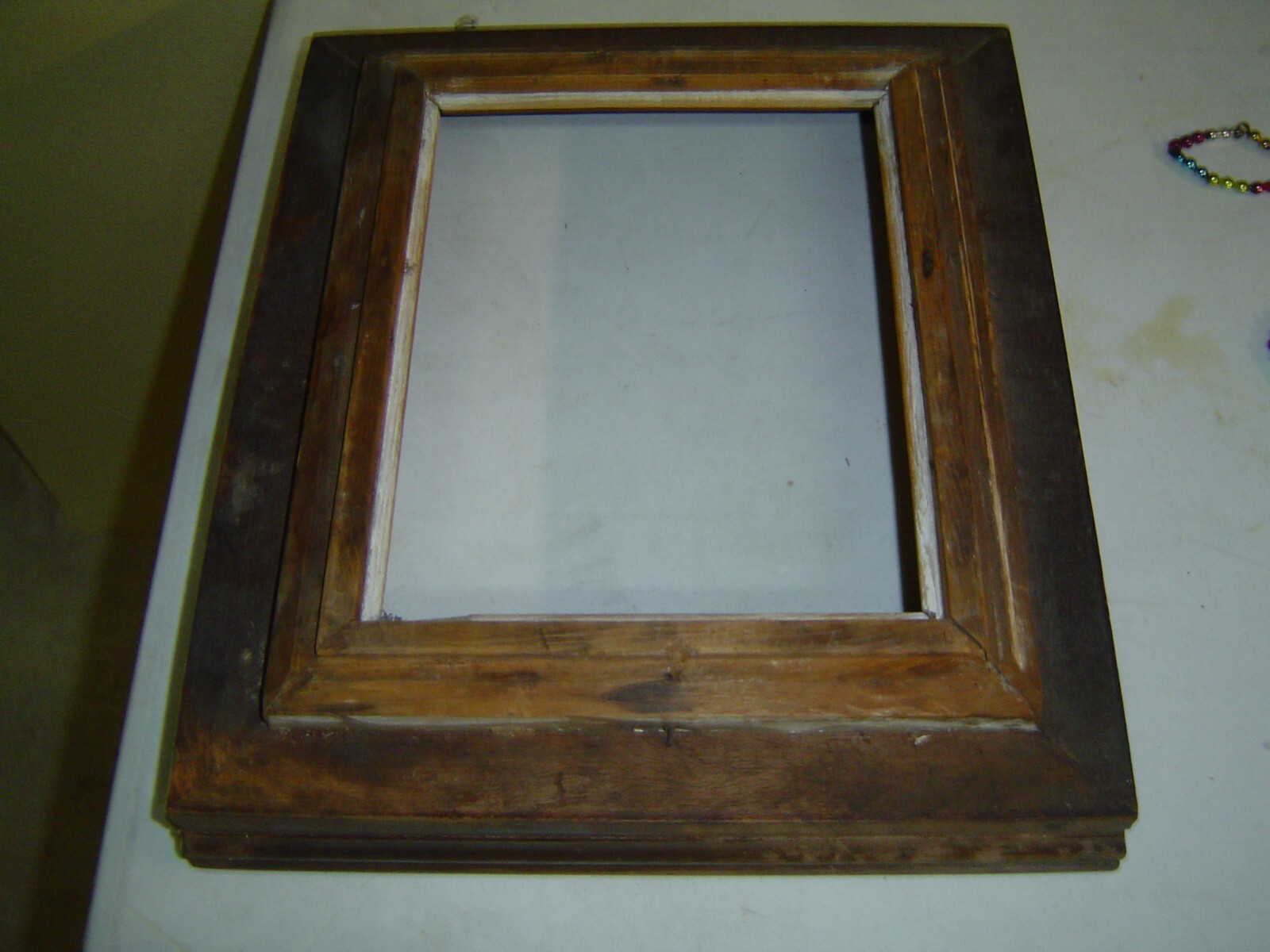 Antique Walnut & Light Wood Deep Set Picture Frame 13.5" x 15.5" x 3 ...