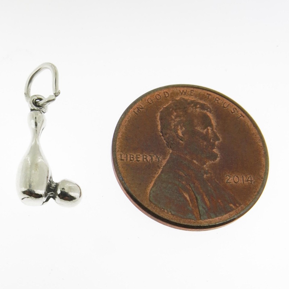 925 Sterling Silver Bowling Ball and Pin Charm Made in USA | eBay