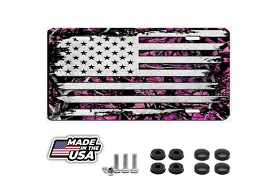 American muddy girl flag aluminum vanity license plate car truck SUV ...