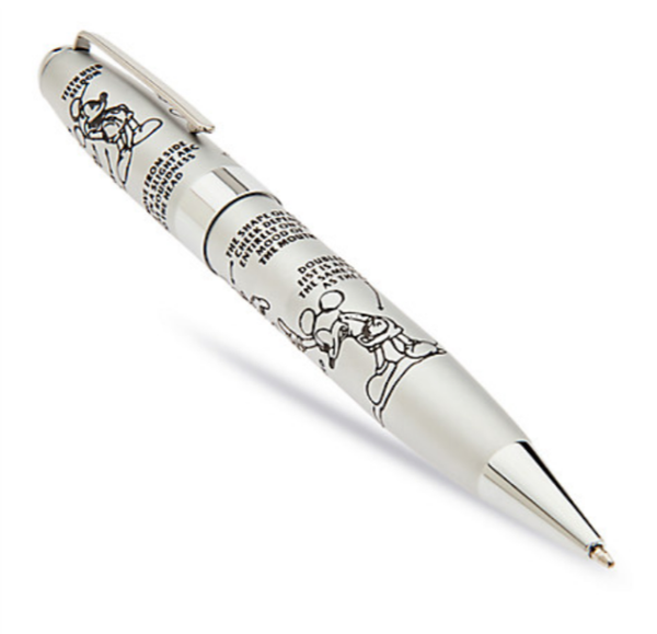 Disney Parks Authentic mickey Mouse Executive Writing Pen Sketch Art ...