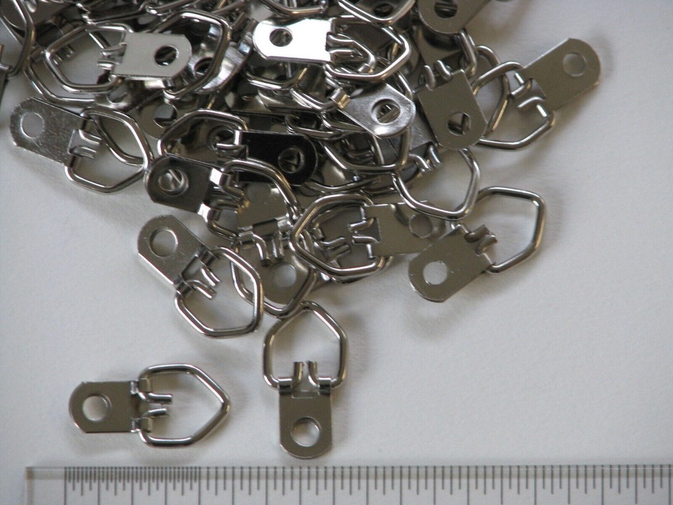 Triangle D-Ring Strap Hanger Hangers Picture Frame, 50 Medium (No ...