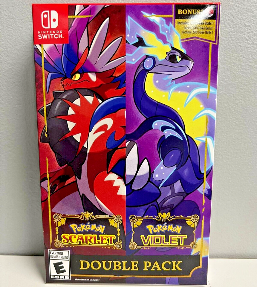 Pokemon Scarlet & Pokemon Violet Double Pack Switch Brand New Game ...