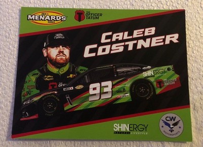 Nascar ARCA Menards Driver #93 Caleb Costner Shinergy 2025 Postcard | eBay