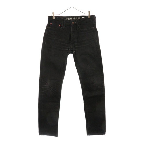 DENHAM RAZOR RAZER BUTTON FLY SLIM FIT DENIM PANTS JEANS BLACK Used ...