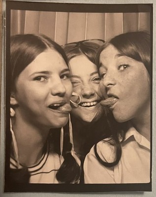 Vintage Original Photograph Photo Booth Pretty Girls Being Pretty Girls ...