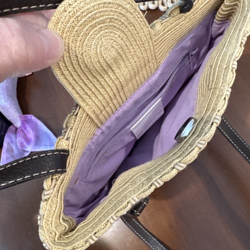 Vintage Liz Claiborne purse Wicker /straw Small Lined Womens Bag EUC | eBay