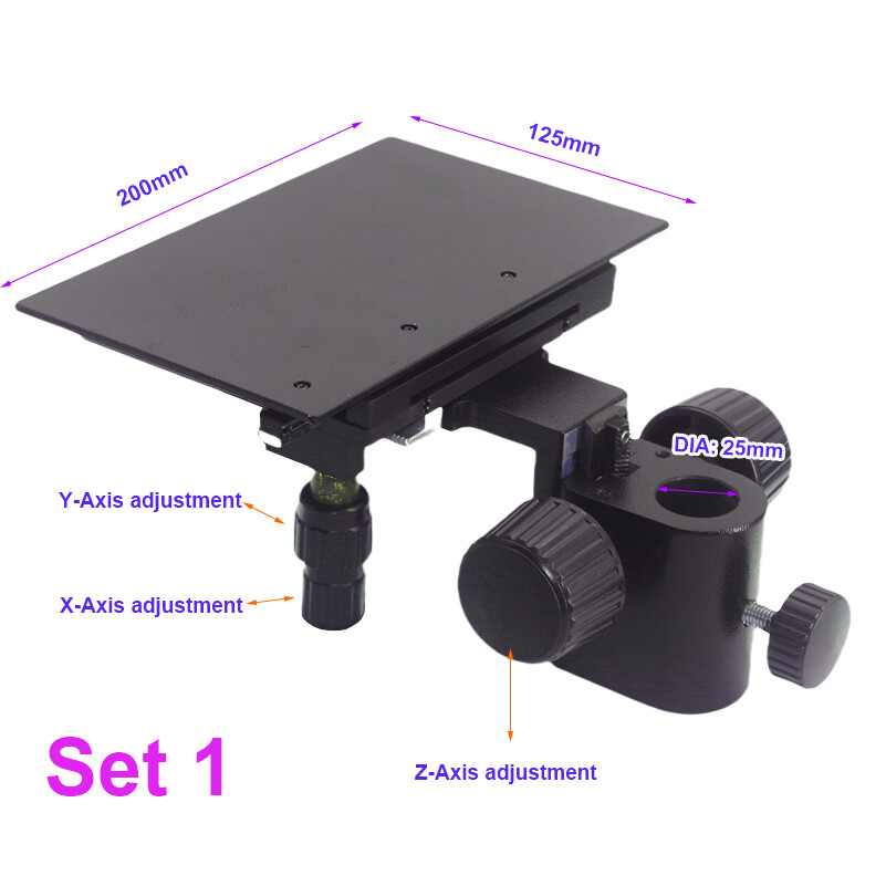 X Y XY Stage Movable Bracket Table Stand Platform For Microscope ...