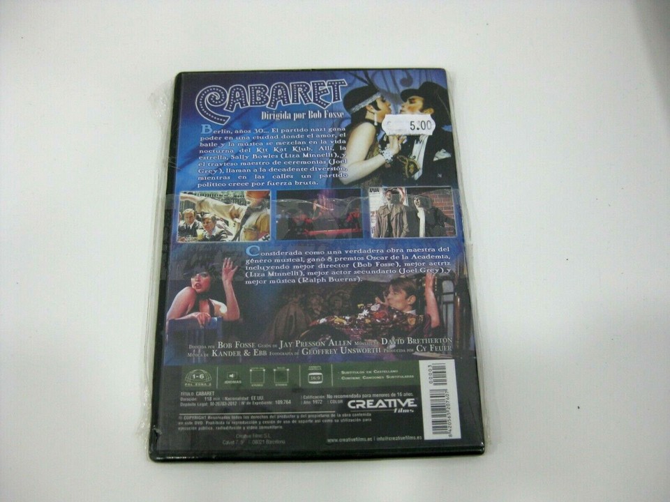 Cabaret DVD Liza Minnelli Michael York Helmut Greim Joel Grey Sealed ...