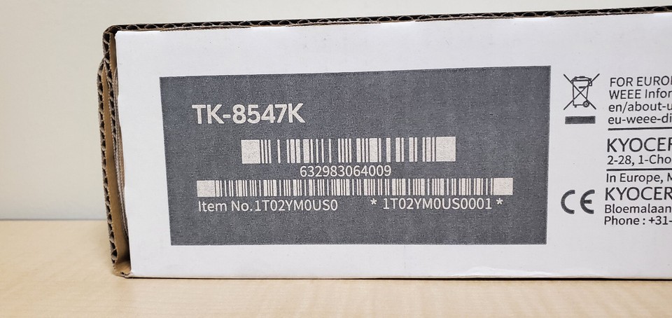Genuine OEM TK-8547 / TK-8549 Kyocera Toner Cartridges KYMC for ...