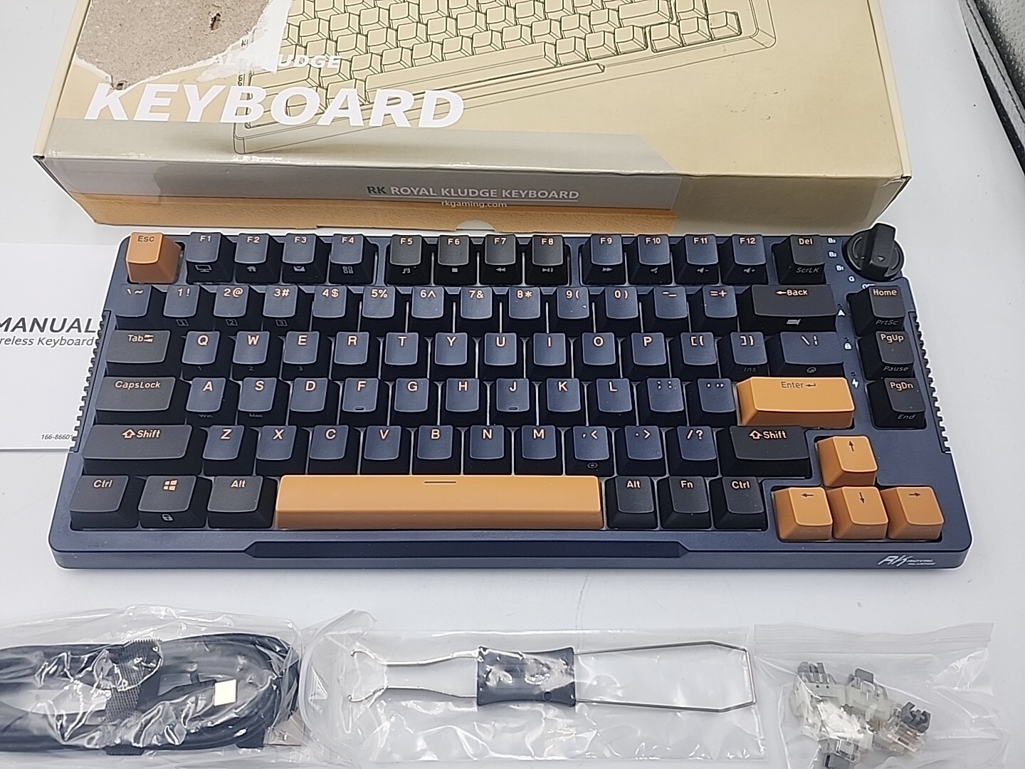 RK ROYAL KLUDGE H81 Wireless 75% Layout Swap Key Mechanical Gaming Keyboard