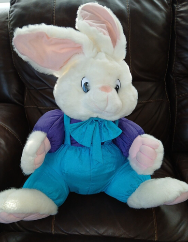 Vtg International Silver Company 24" Bunny Rabbit Plush & Nylon Stuffed ...